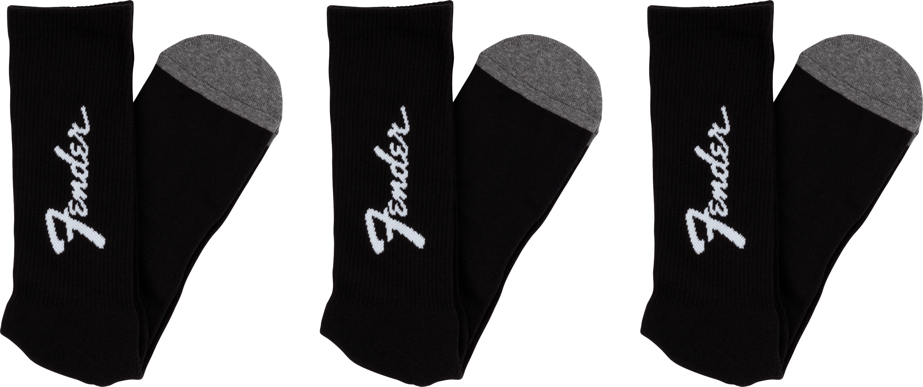 Fender® Exploded Logo Crew Socks, 3-Pack